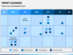 Sprint Calendar PowerPoint and Google Slides Template - PPT Slides