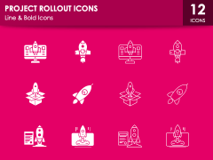 Project Rollout Icons for PowerPoint and Google Slides - PPT Slides