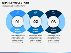 Infinite Symbol - 3 Parts PowerPoint Template - PPT Slides