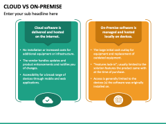 Cloud Vs On Premise PowerPoint Template - PPT Slides