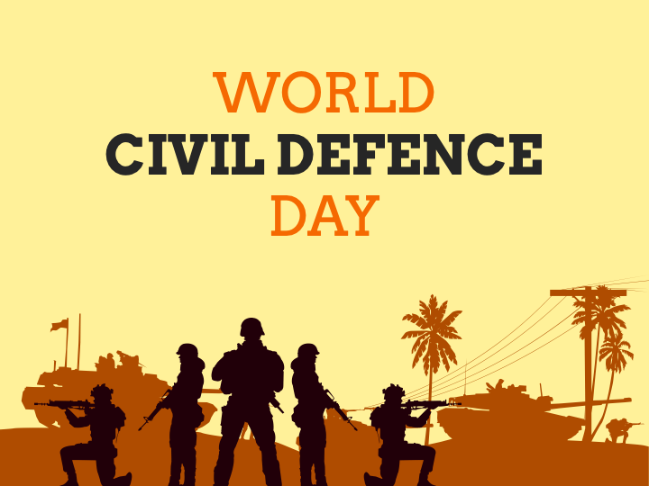Free - World Civil Defence Day PowerPoint Template and Google Slides Theme