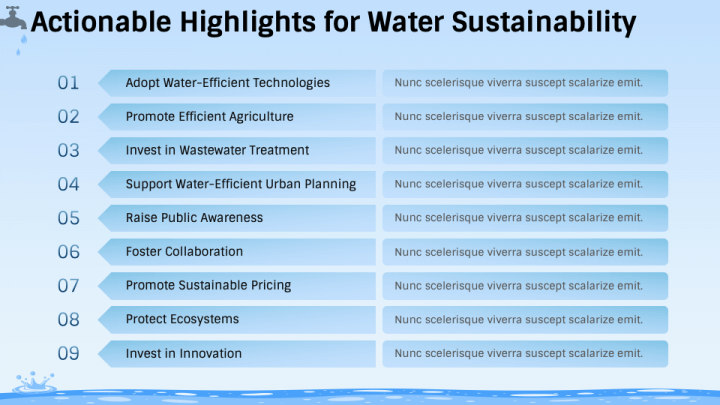 Sustainable Water Management PowerPoint and Google Slides Template ...