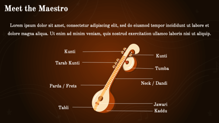 Free - Sitar Theme for PowerPoint and Google Slides - PPT Slides