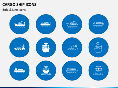 Cargo Ship Icons for PowerPoint and Google Slides - PPT Slides