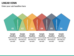 Linear Venn Diagram PowerPoint Template | SketchBubble