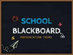 Free - School Blackboard Presentation Theme for PowerPoint and Google Slides