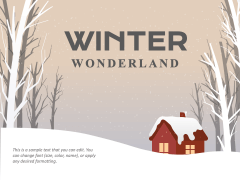 Free Winter Wonderland Presentation Theme for PowerPoint and Google Slides