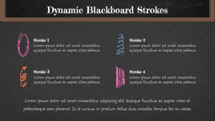 Creative Blackboard Theme for PowerPoint and Google Slides Template ...
