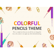 Pencil Diagram PowerPoint Template and Google Slides Theme