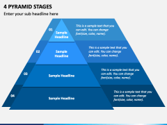 4 Pyramid Stages PowerPoint Presentation Slides - PPT Template