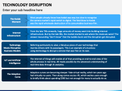 Technology Disruption PowerPoint and Google Slides Template - PPT Slides