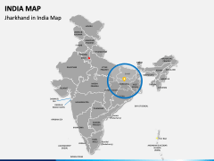 Jharkhand Map for PowerPoint and Google Slides - PPT Slides