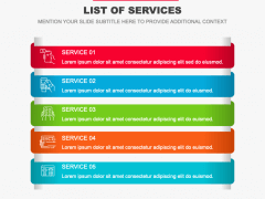 List of Services PowerPoint and Google Slides Template - PPT Slides