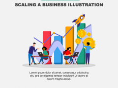 Scaling a Business Illustration for PowerPoint and Google Slides - PPT ...