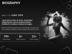 Free - Singer Portfolio PowerPoint Template and Google Slides Theme