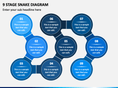 9 Stage Snake Diagram PowerPoint Template and Google Slides Theme