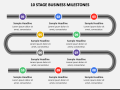 10 Stage Business Milestones for PowerPoint and Google Slides - PPT Slides