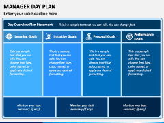 Manager Day Plan PowerPoint and Google Slides Template - PPT Slides