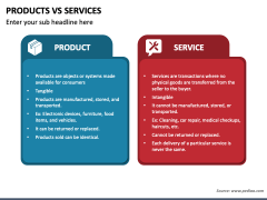 Products Vs Services PowerPoint and Google Slides Template - PPT Slides