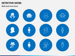 Detective Icons for PowerPoint and Google Slides - PPT Slides
