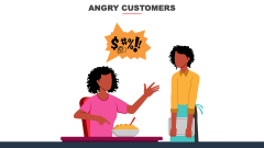Angry Customers Illustration for PowerPoint and Google Slides - PPT Slides