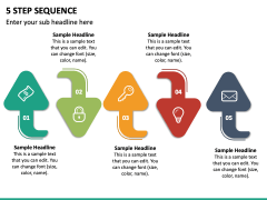 5 Step Sequence PowerPoint Template - PPT Slides