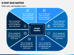 8 Part Box Matrix PowerPoint Presentation Slides - PPT Template