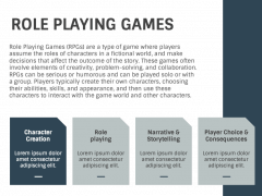 Role Playing Games (RPG) PowerPoint and Google Slides Template - PPT Slides