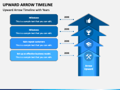 Upward Arrow Timeline PowerPoint and Google Slides Template - PPT Slides
