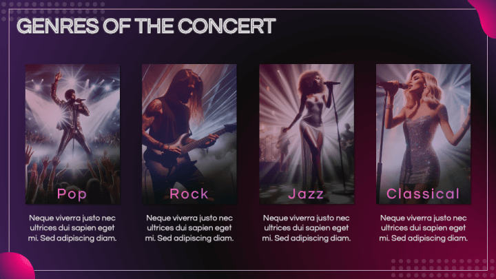 Free - Live Concert Theme for PowerPoint and Google Slides - PPT Slides