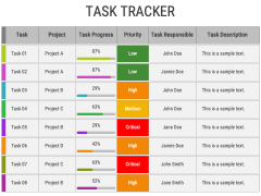 Task Tracker PowerPoint Template and Google Slides Theme