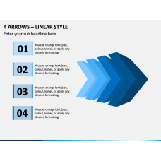 4 Arrows Infographics PowerPoint Slide