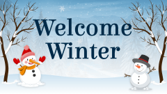 Free - Welcome Winter PowerPoint and Google Slides Template - PPT Slides