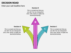Decision Road PowerPoint and Google Slides Template - PPT Slides
