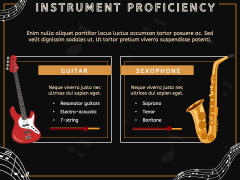 Free - Musician Portfolio PowerPoint Template and Google Slides Theme