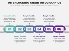 Interlocking Chain Infographics for PowerPoint and Google Slides