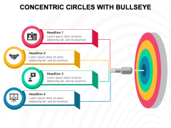 Concentric Circles with Bullseye PowerPoint Template and Google Slides ...