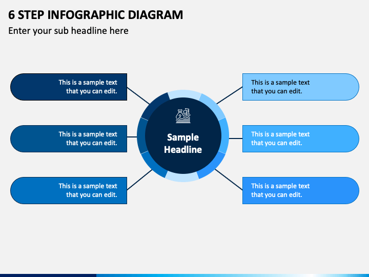 6 Step Infographic Diagram PowerPoint Presentation Slides - PPT Template