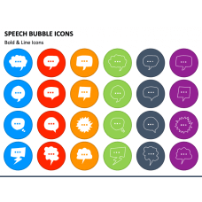 Bubbles Icons PowerPoint Template - PPT Slides | SketchBubble