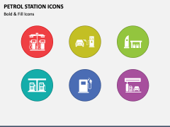 Petrol Station Icons for PowerPoint and Google Slides - PPT Slides