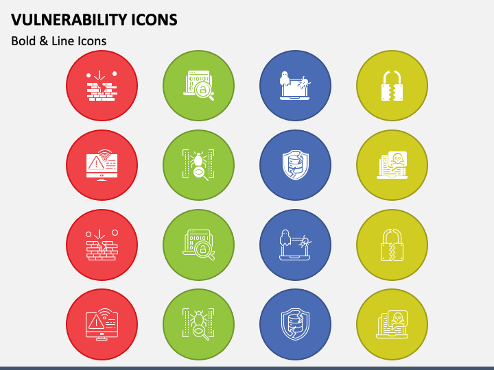 Vulnerability Icons for PowerPoint and Google Slides - PPT Slides