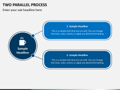 Two Parallel Process PowerPoint Template - PPT Slides