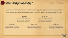 Free - Vintage Journal Theme for PowerPoint and Google Slides - PPT Slides