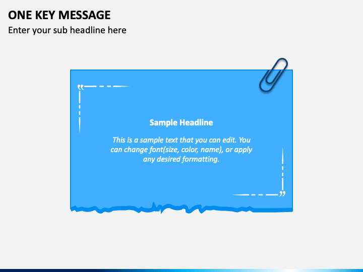 One Key Message PowerPoint Template and Google Slides Theme