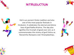 Free - Holi PowerPoint Template and Google Slides Theme
