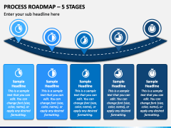Process Roadmap - 5 Stages PowerPoint Template and Google Slides Theme