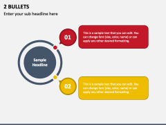 2 Bullets PowerPoint Presentation Slides - PPT Template