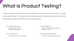 Product Testing PowerPoint and Google Slides Template - PPT Slides