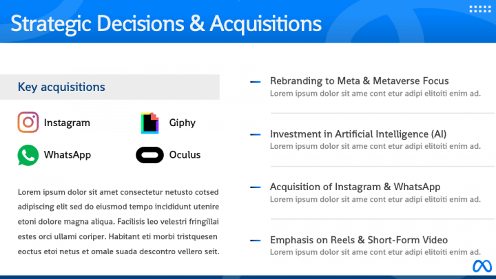 Free - Meta Case Study PowerPoint and Google Slides Template - PPT Slides