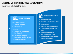 Online Vs Traditional Education PowerPoint and Google Slides Template ...